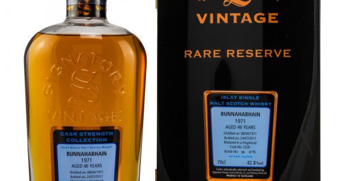 BUNNAHABHAIN 46 YO RARE RESERVE Signatory Vintage